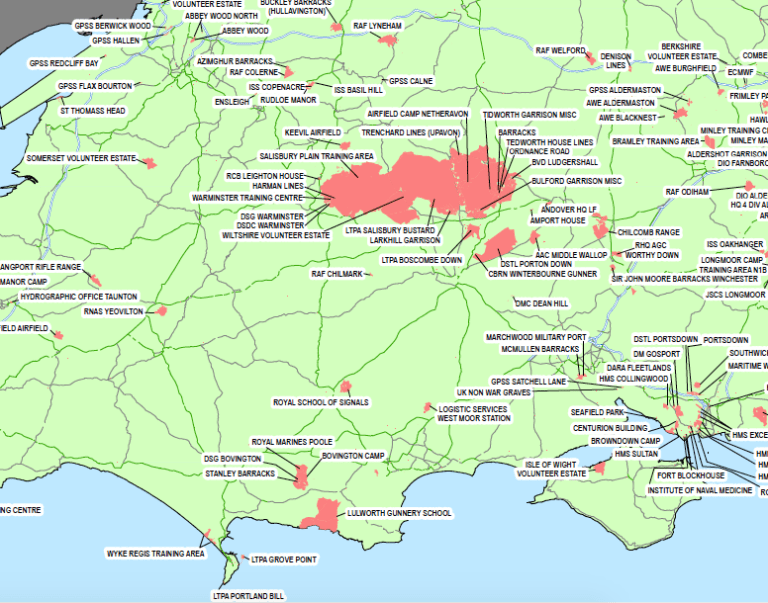 Defence of the Realm: the Ministry of Defence’s land holdings – Who ...